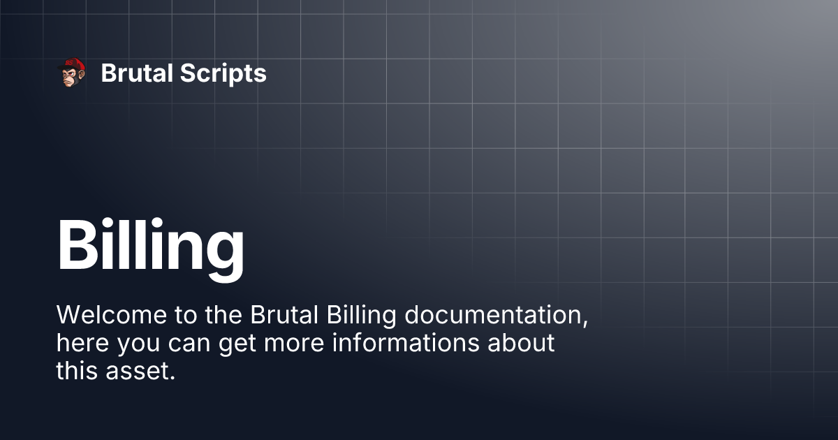 Billing | Brutal Scripts
