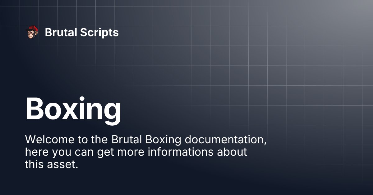 Boxing | Brutal Scripts