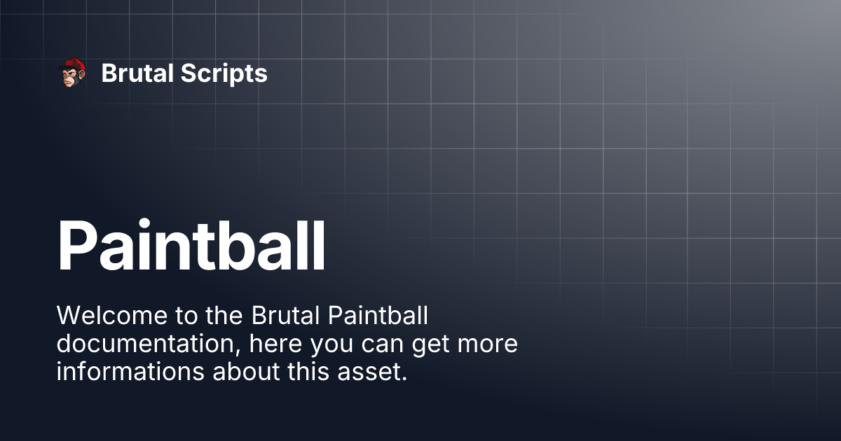 Paintball | Brutal Scripts